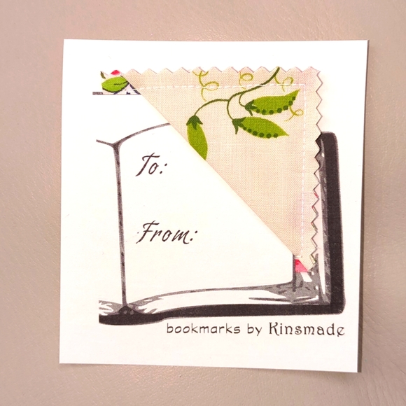 Hand Crafted | Office | Handmade Vintage Fabric Corner Bookmark Floral ...